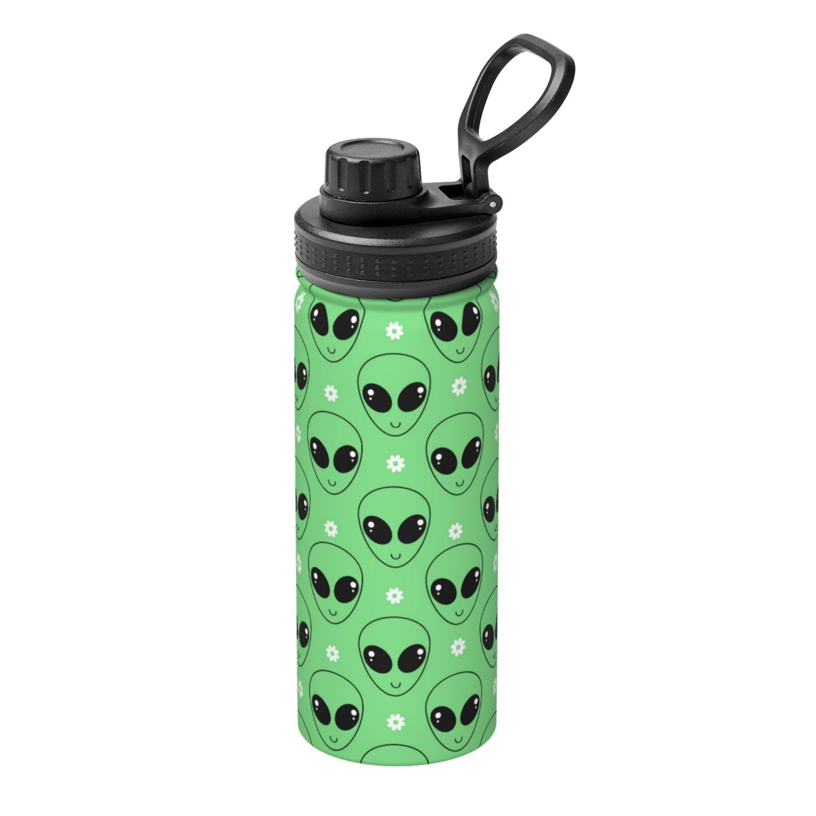 Daiia alien cartoons Printed 18 OZ Sports Insulated Kettle Drinking Cup ...