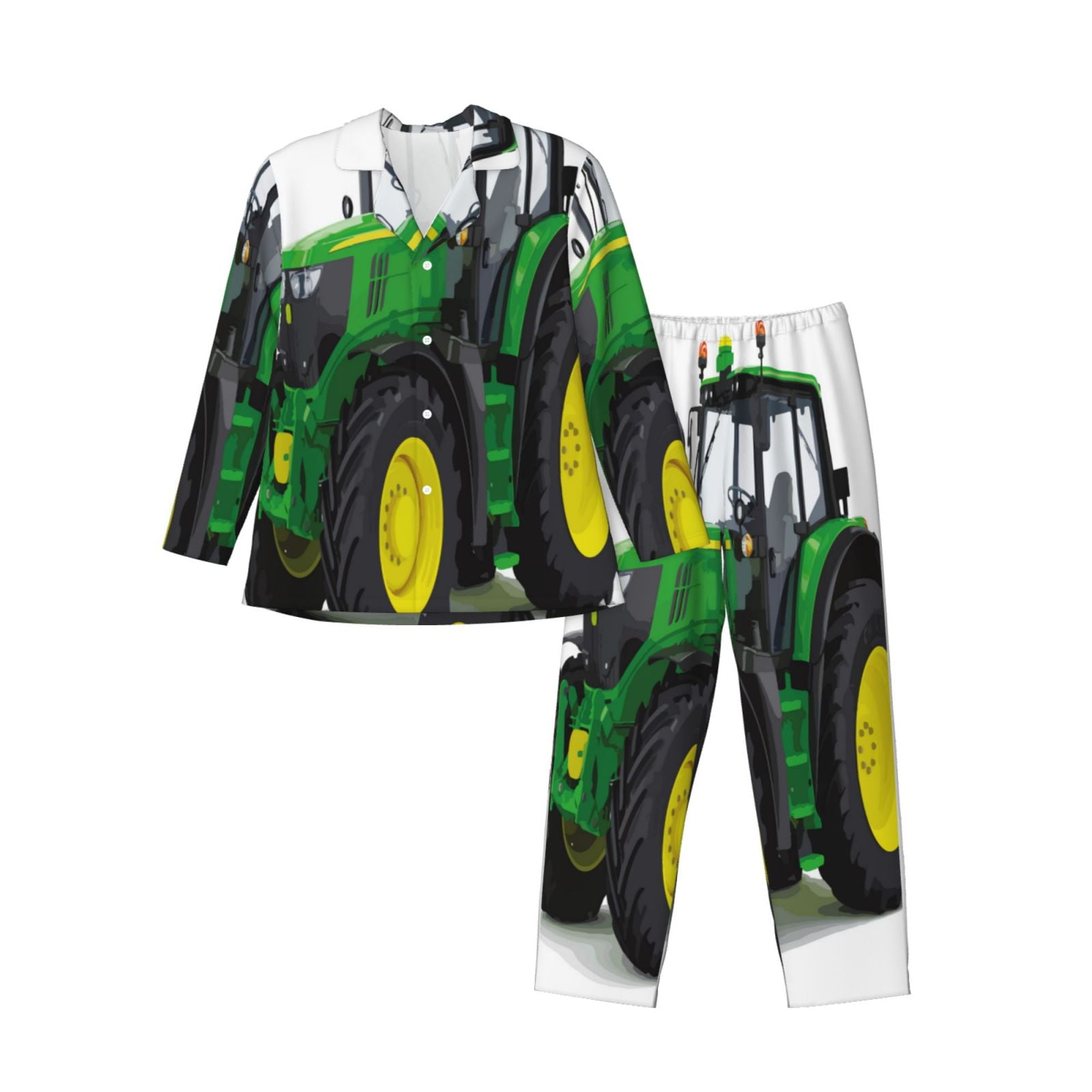 Daiia big farm tractor for Men's Long-Sleeved Pajama Set – Soft ...