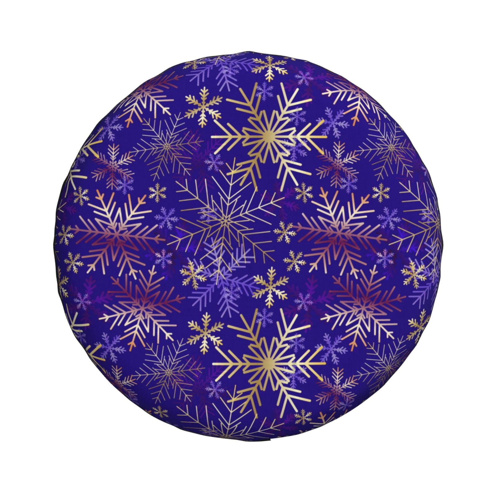 Daiia blue purple Snowflake Tire Covers , Travel Trailer Camper Truck ...