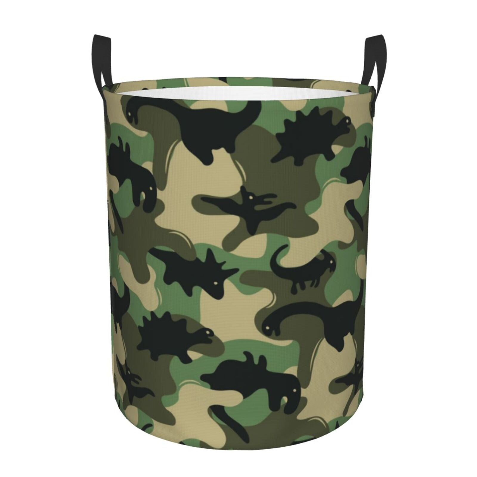 Daiia camouflage Dinosaur Laundry Hamper With Handles Large Storage ...
