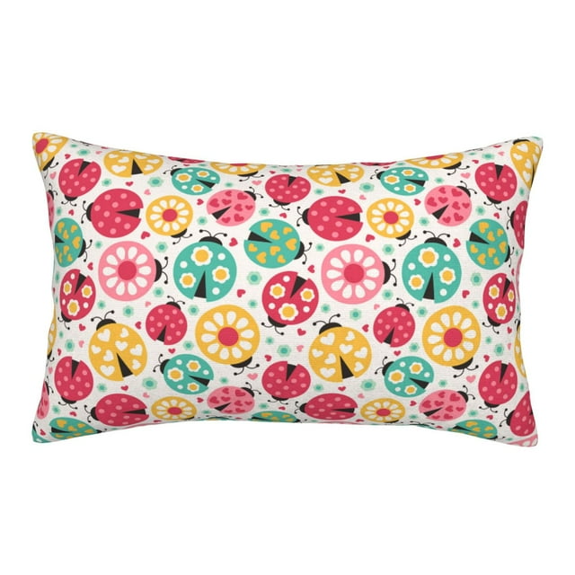 Daiia cartoon ladybird Pattern Bedding Waterproof Pillow Protector ...