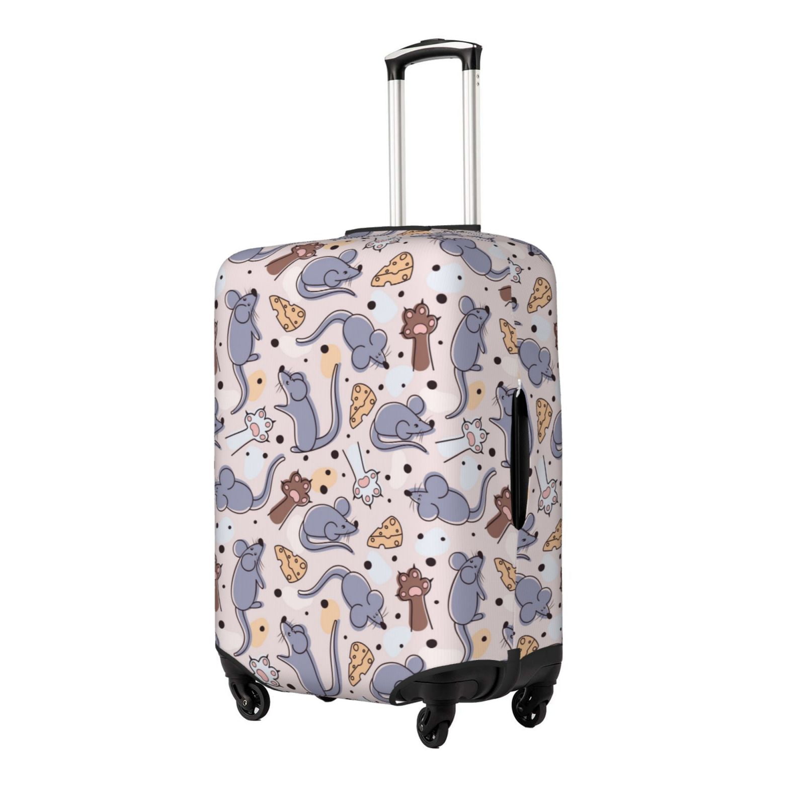 Daiia cartoon mouse Luggage Cover, Thickened Washable Travel Luggage ...