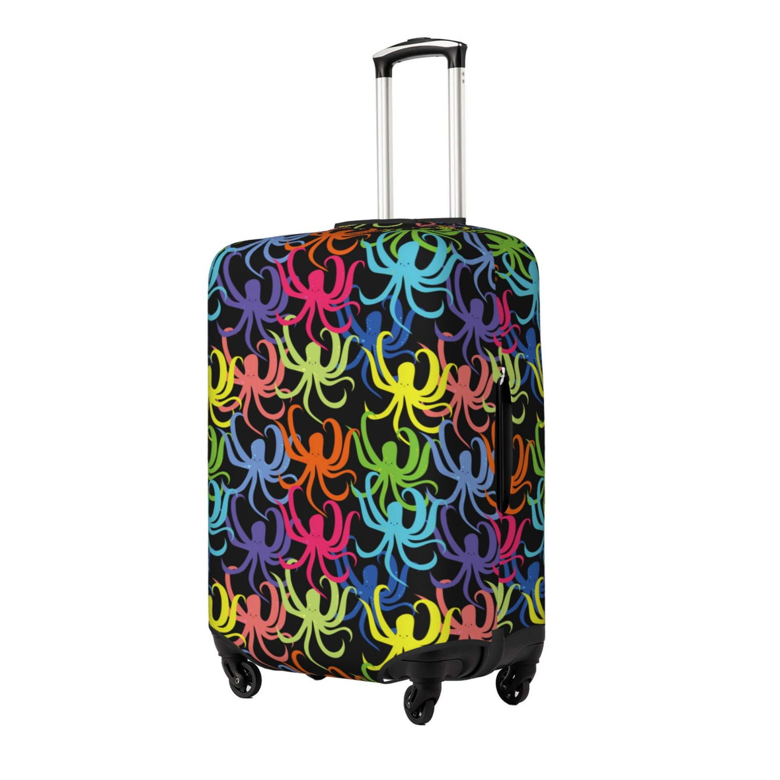 Daiia cartoon octopus Luggage Cover, Thickened Washable Travel Luggage ...