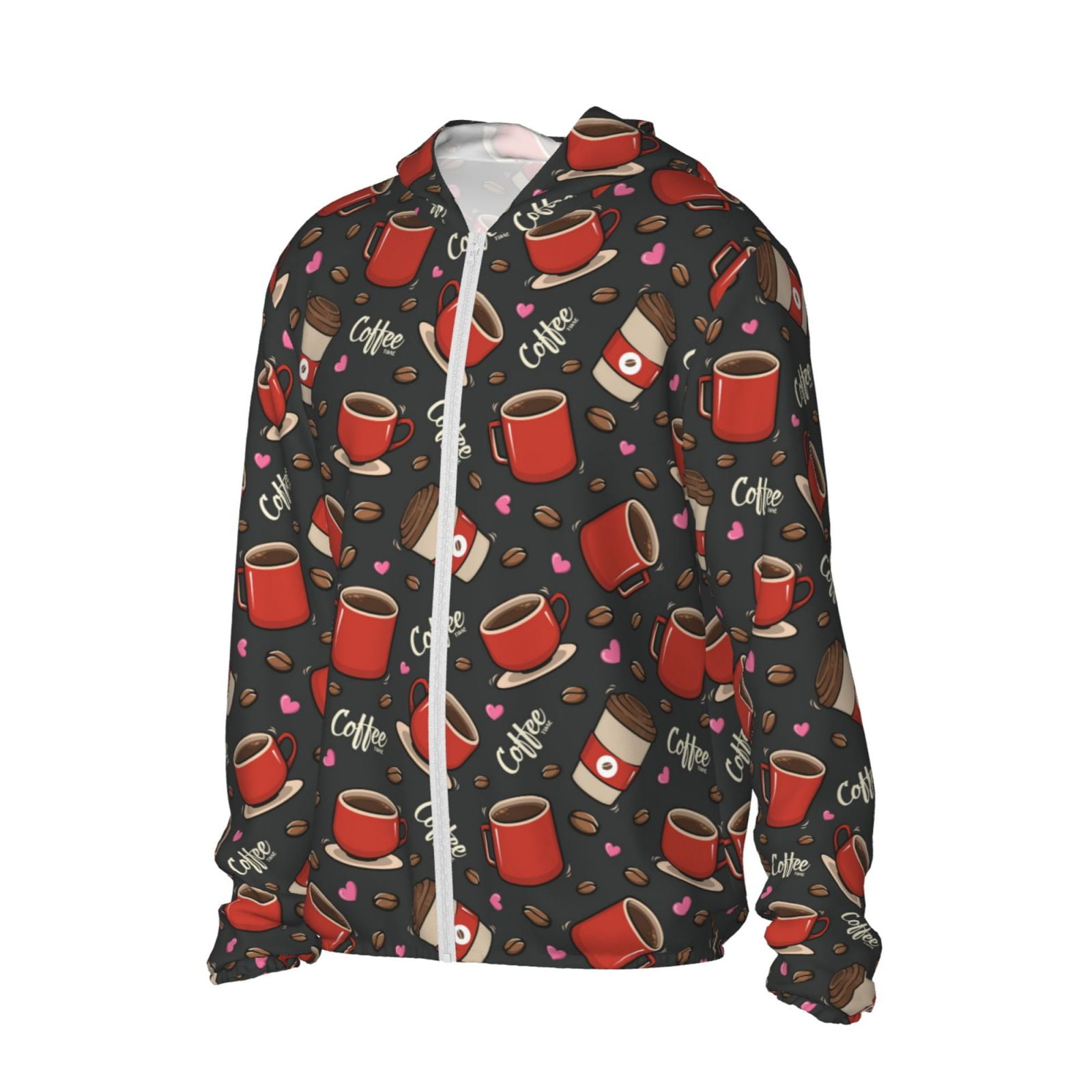 Daiia coffee mug cup UPF 50+ Sun Protection Hoodie Jacket Lightweight Long Sleeve Sun Shirt for ...