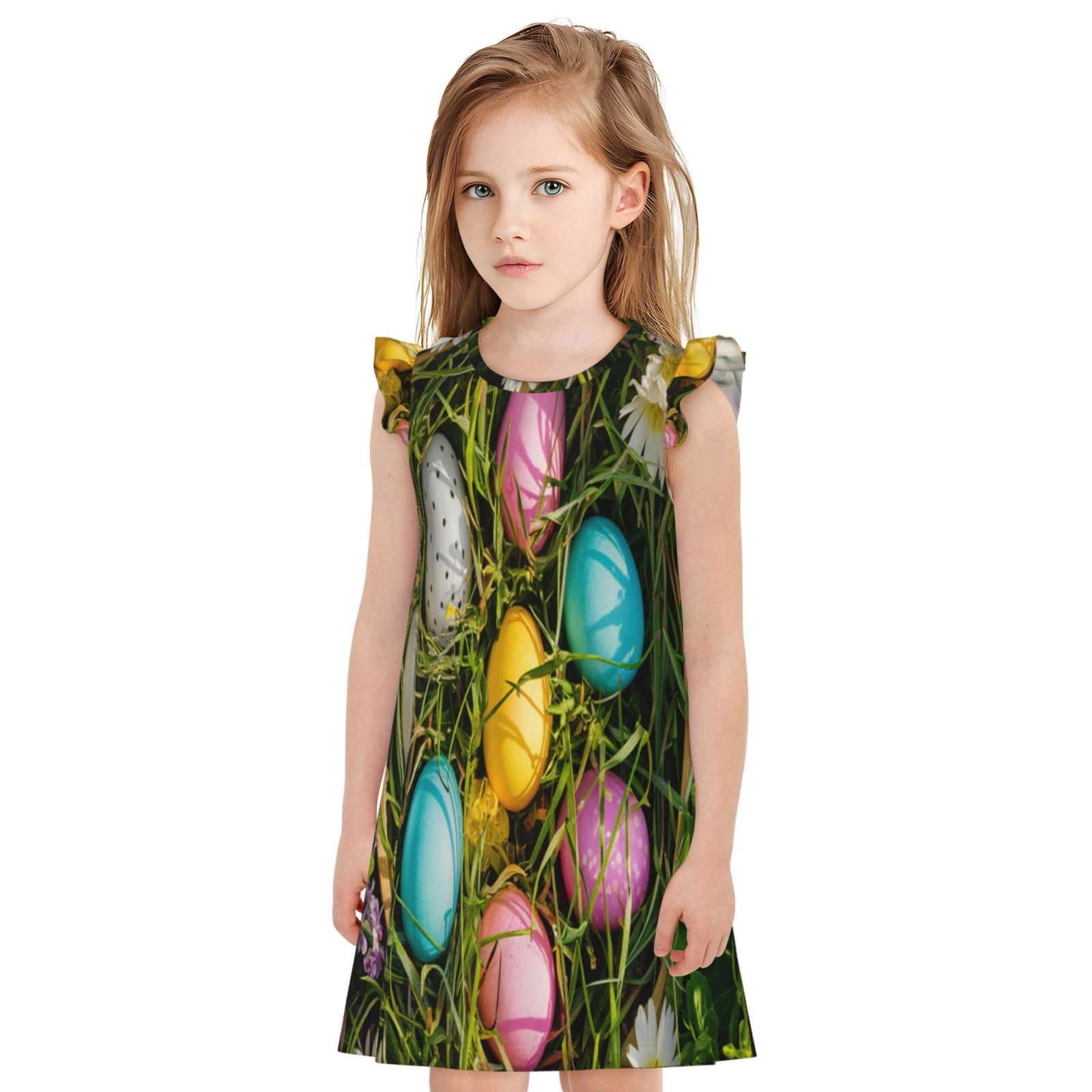 Daiia colorful Easter eggs Print Girls Nightgowns, Unicorn Nightgown ...
