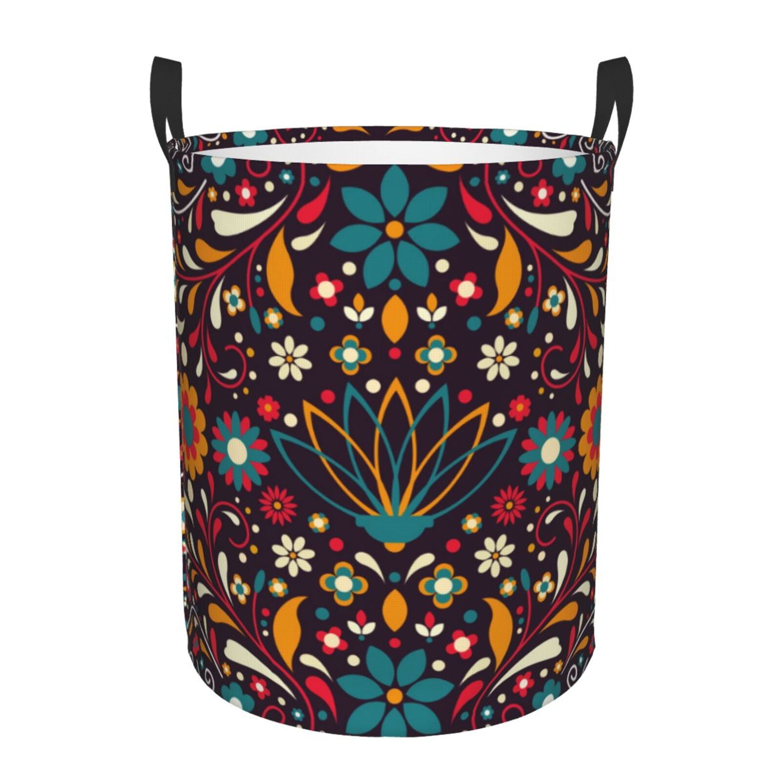 Daiia colorful Mexican2 Laundry Hamper With Handles Large Storage ...