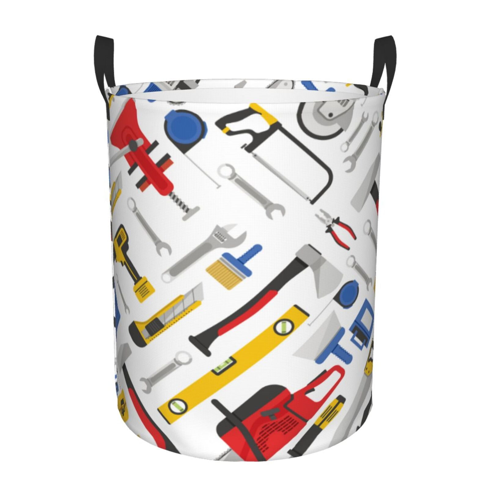 Daiia equipment for repair tools Pattern Round Laundry Basket with ...