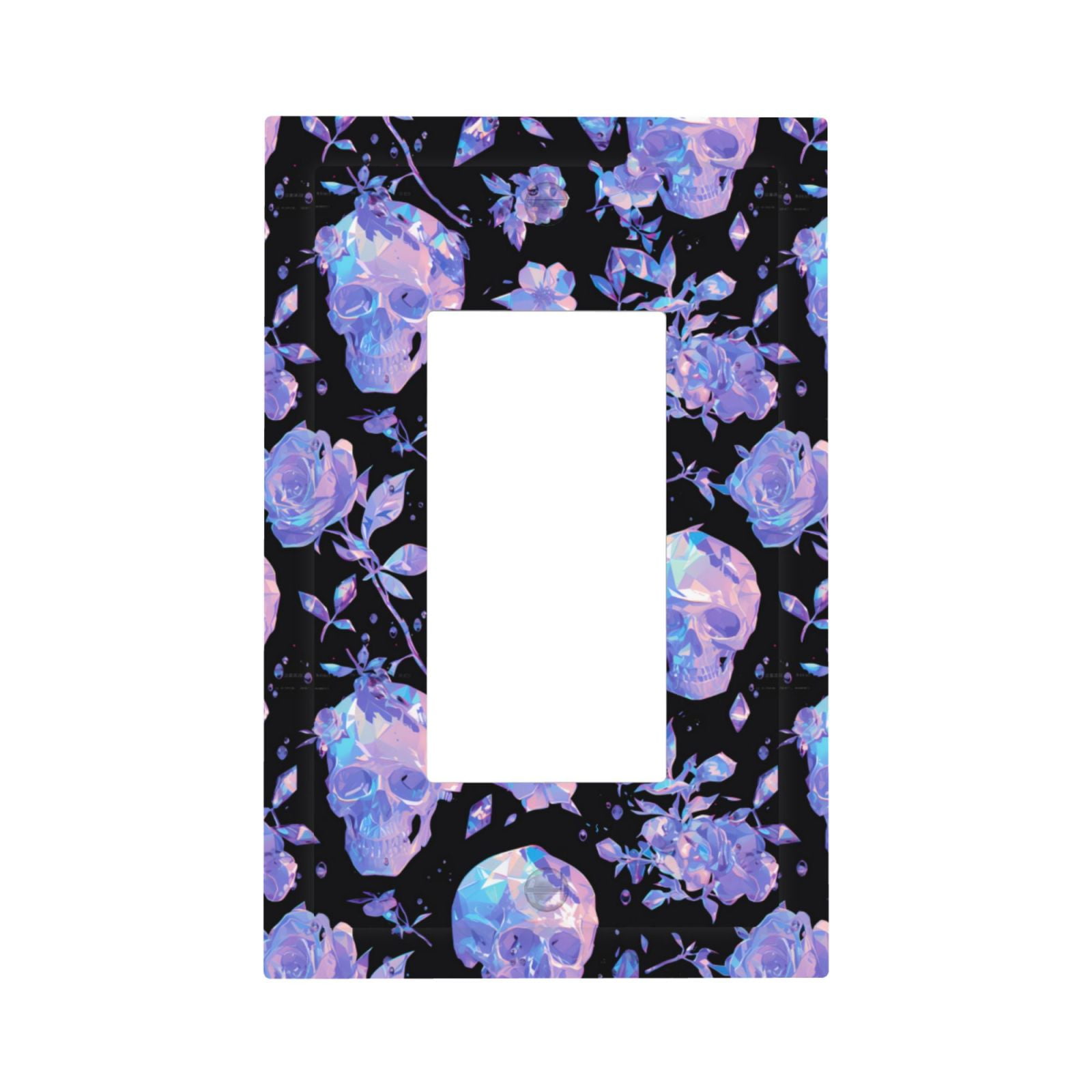Daiia flower Skull crystal Pattern Decorator Wall Plate Child Safe ...