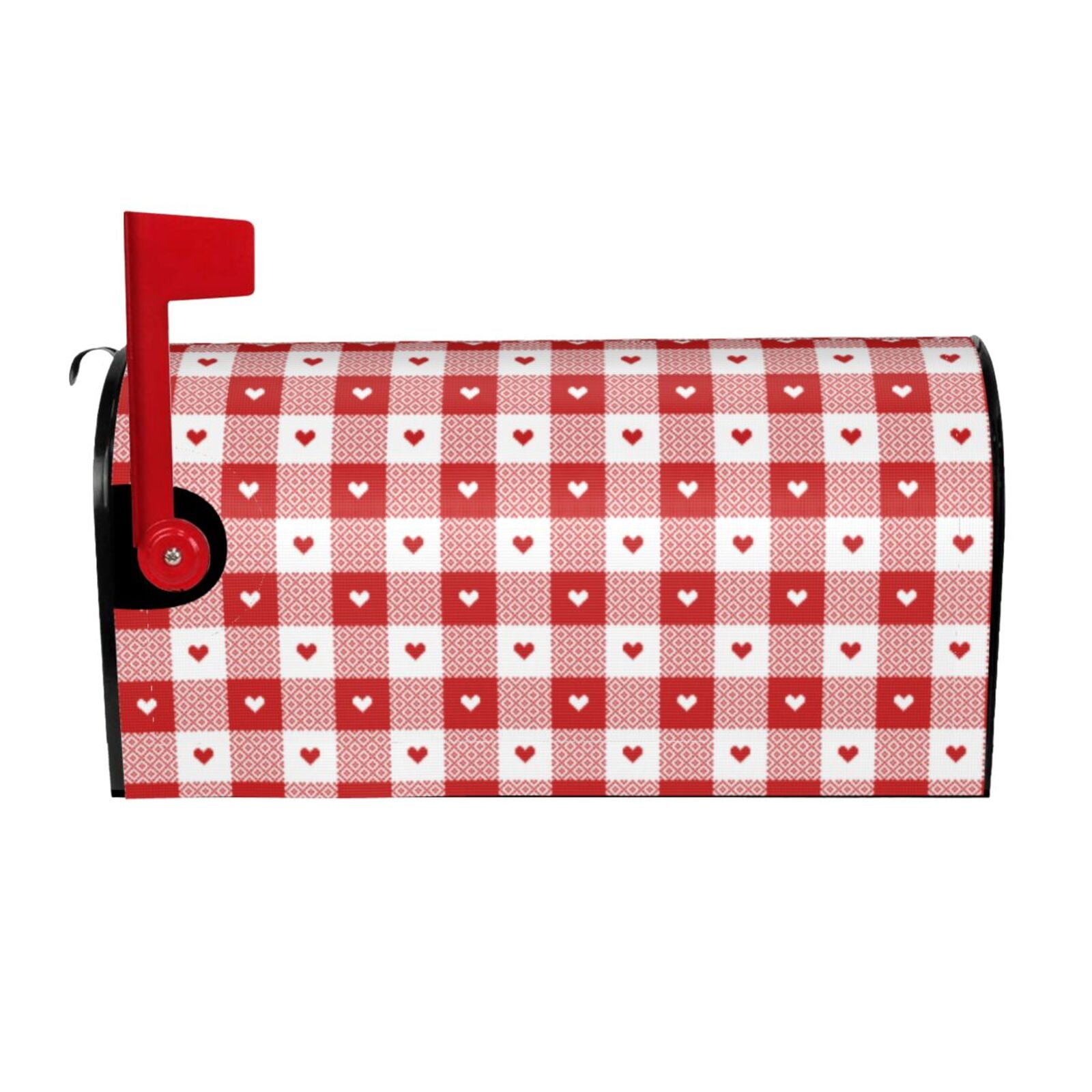 Daiia geometric with hearts Pattern Mailbox Cover , Magnetic Welcome ...