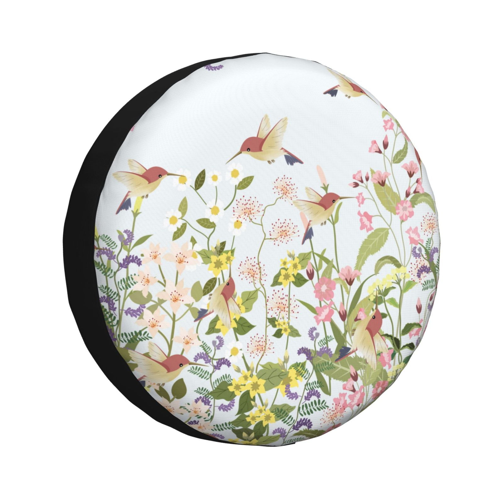 Daiia hummingbird in floral Pattern Tire Covers , Travel Trailer Camper ...