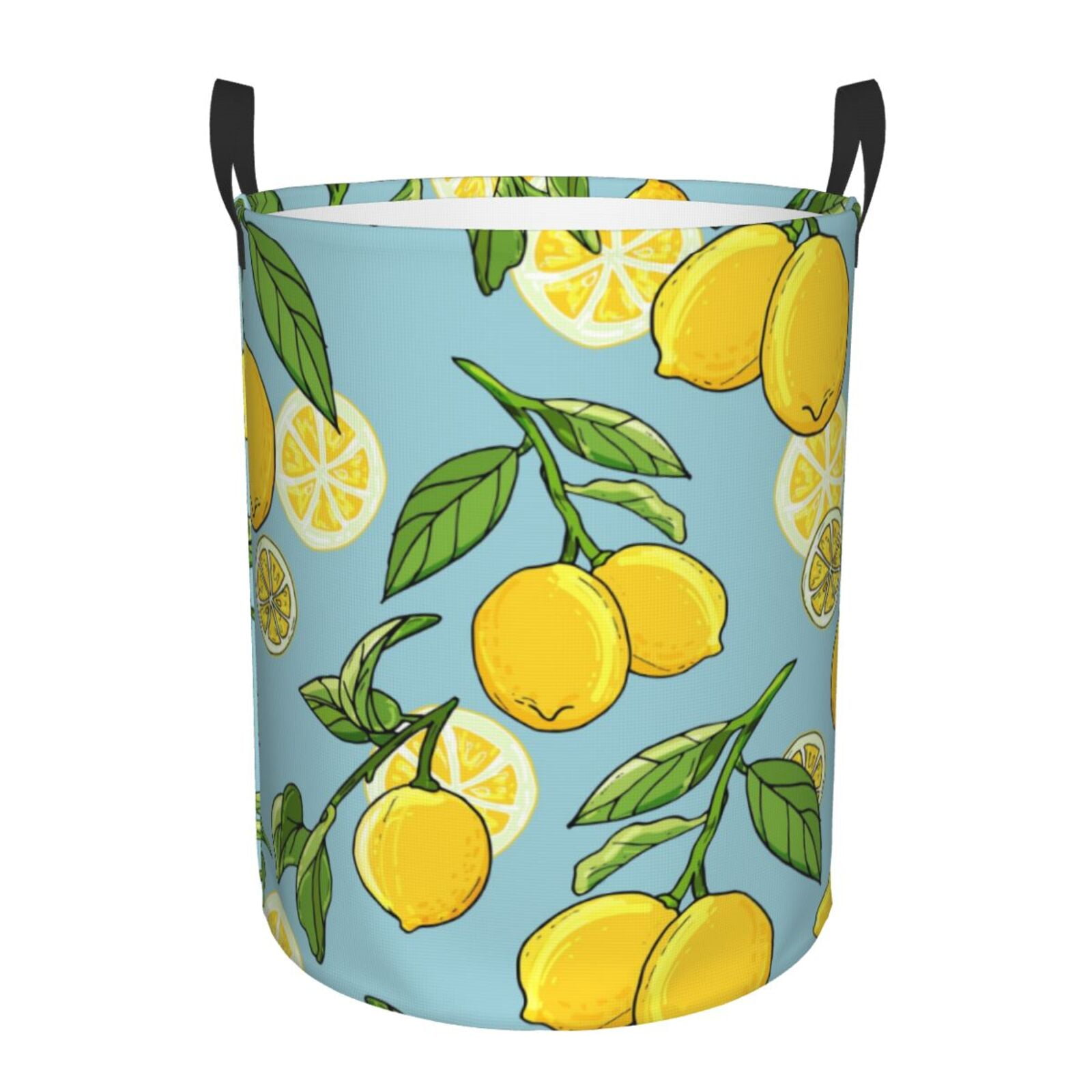 Daiia lemon Laundry Hamper With Handles Large Storage Basket/Toy ...