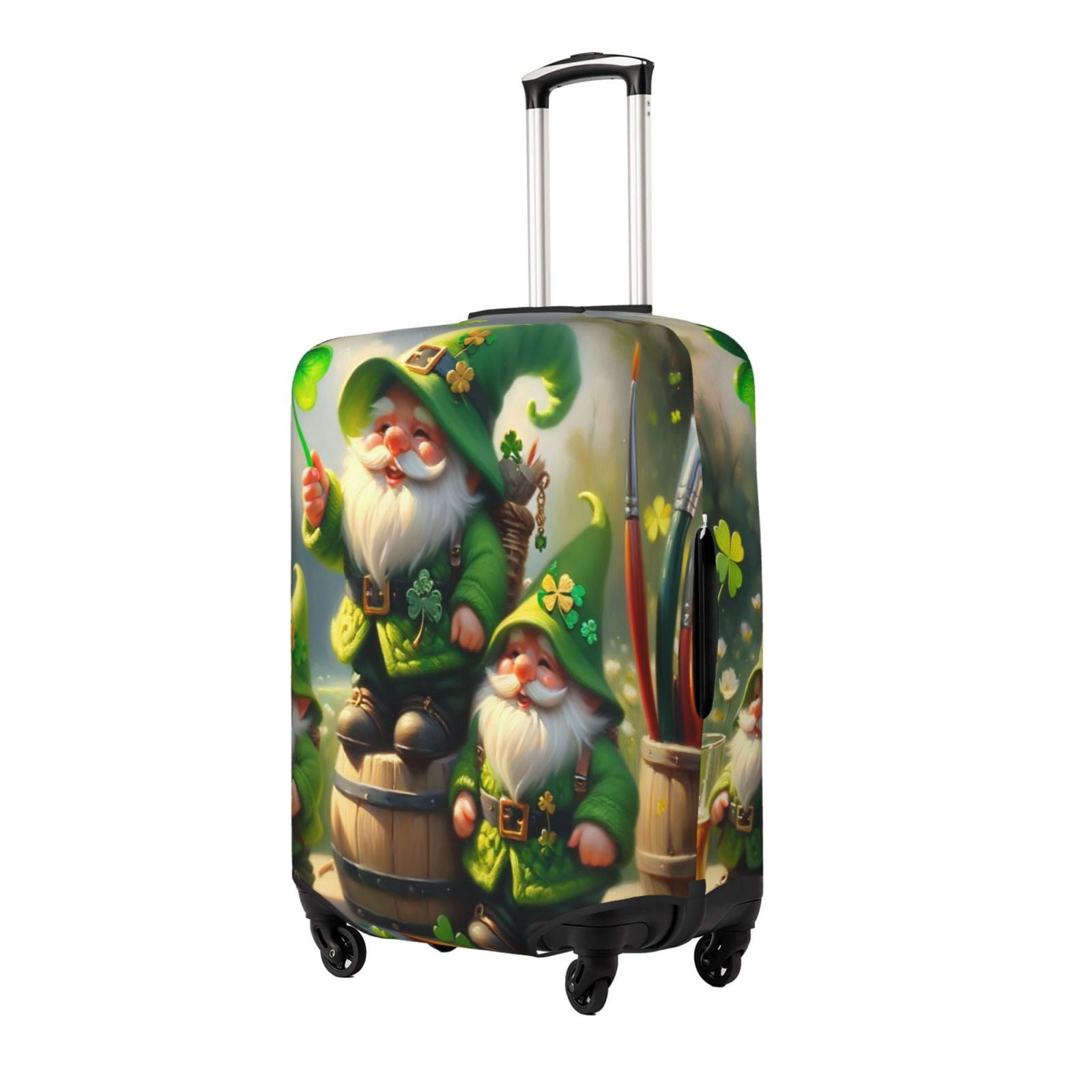 Daiia patrick’s day gnomes Luggage Cover, Thickened Washable Travel ...