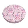 Daiia pink bows Pattern Stool Covers Round,Round Bar Stool Covers ...