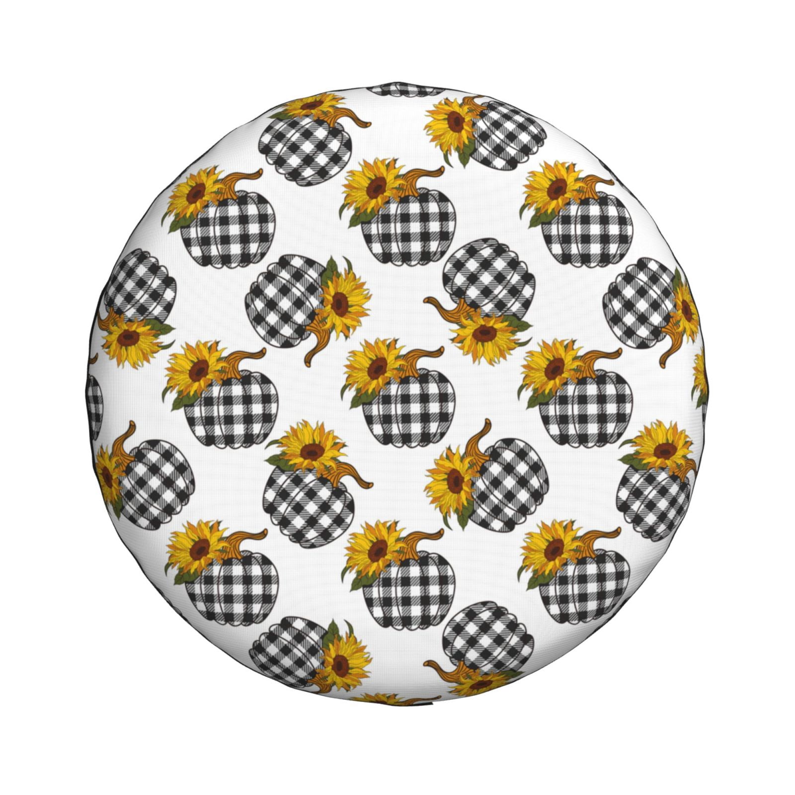Daiia plaid Pumpkin Daisy Tire Covers , Travel Trailer Camper Truck SUV ...