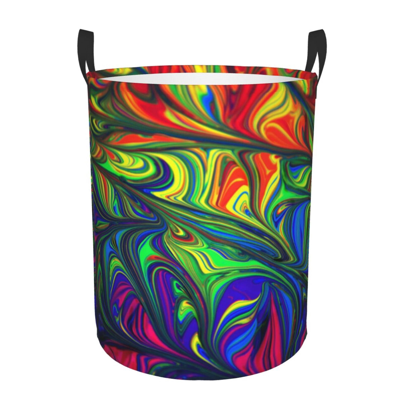 Daiia pride Rainbow Laundry Hamper With Handles Large Storage Basket ...