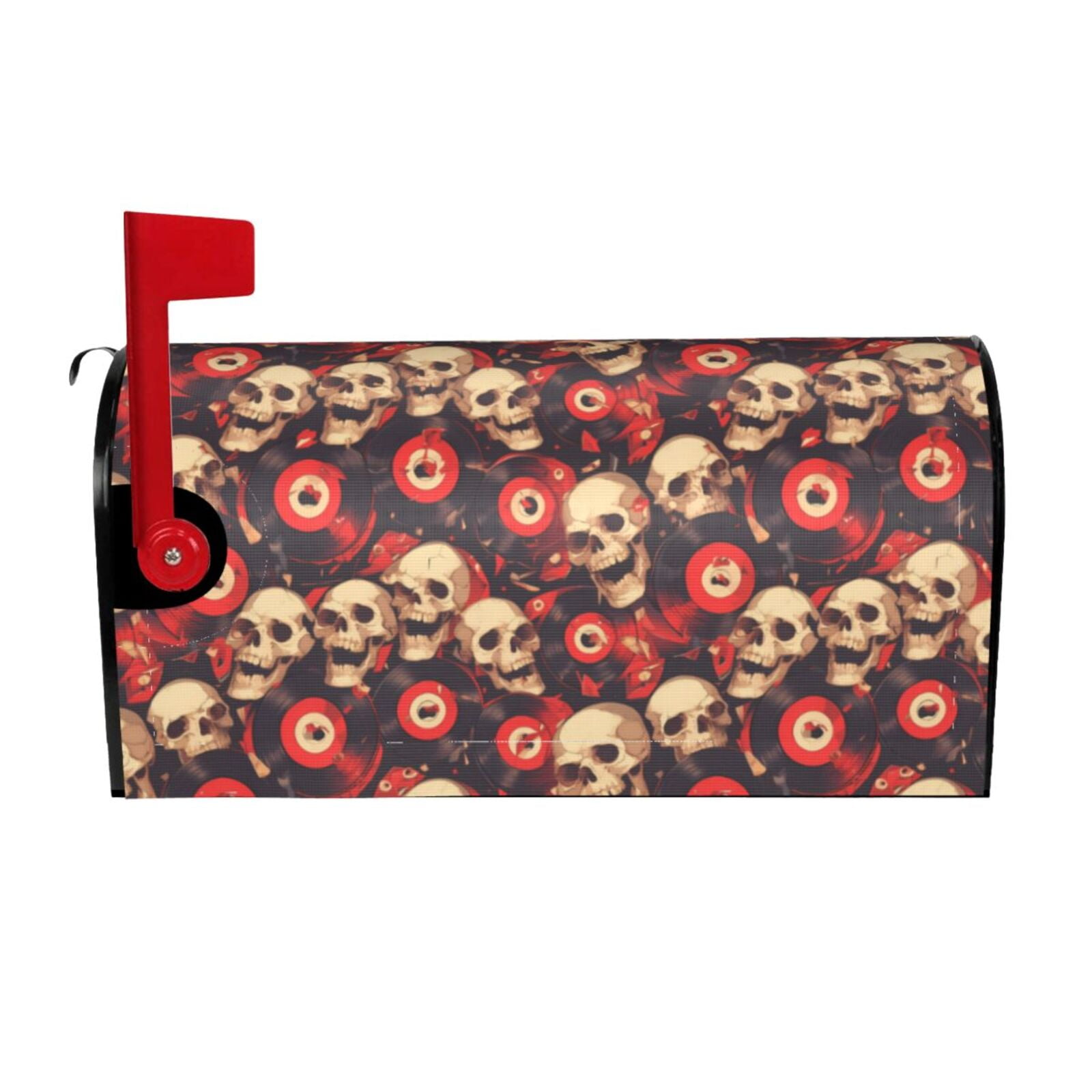 Daiia record Skull rock Mailbox Cover , Magnetic Welcome Mailbox Wraps ...