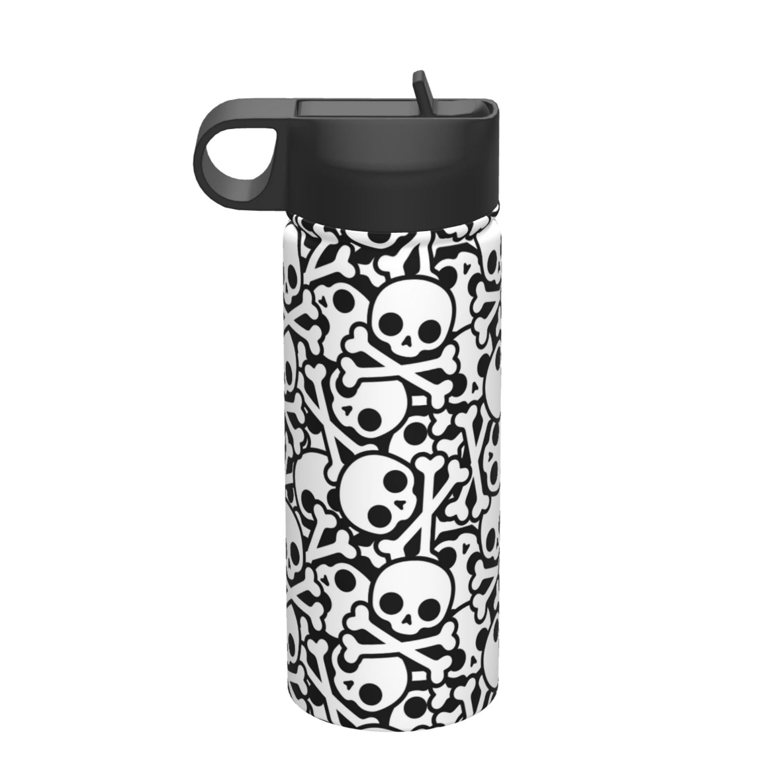 Daiia skull pirate Printed 18oz Sports Insulated Kettle With Straw ...