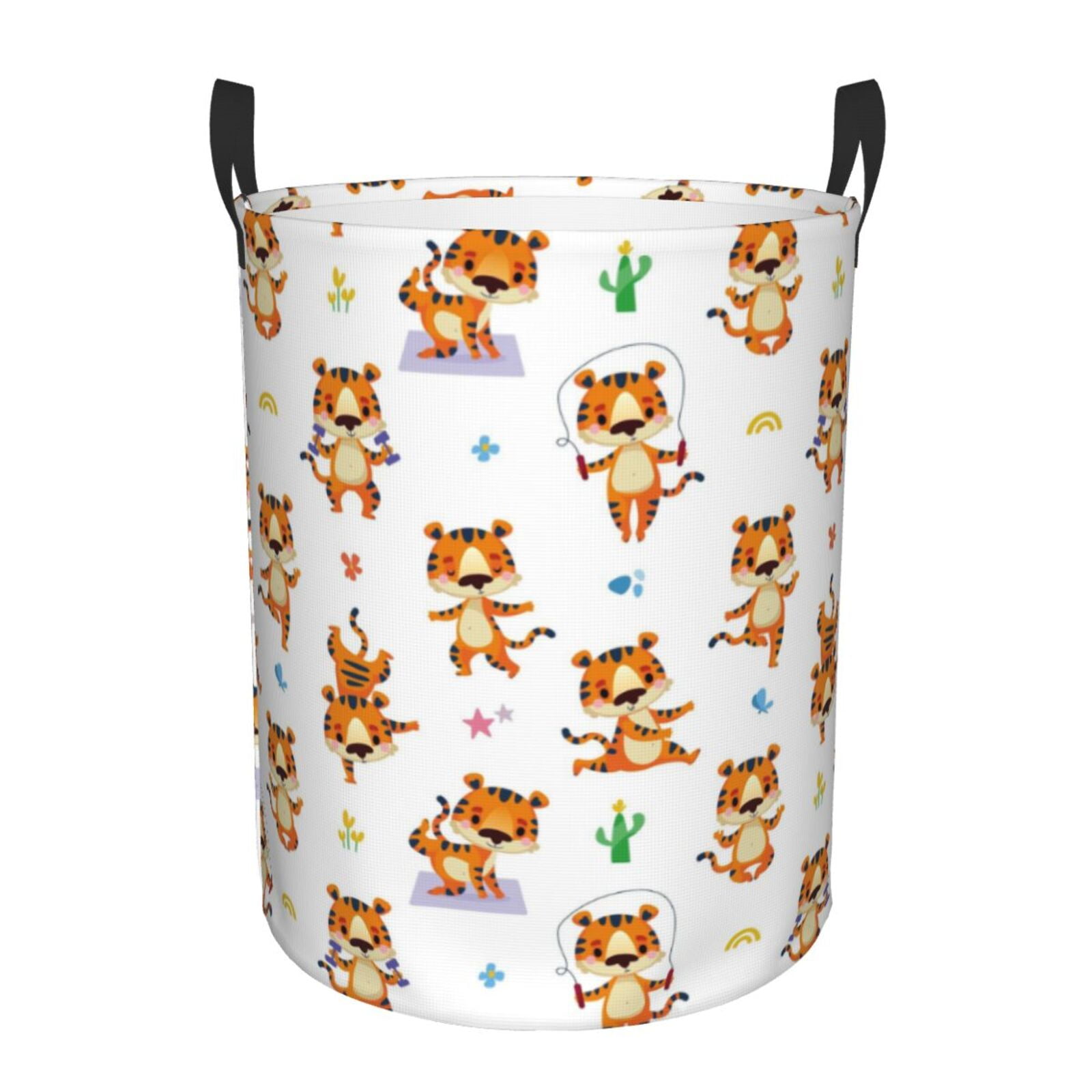 Daiia tigers Go In For Sports Laundry Hamper With Handles Large Storage ...