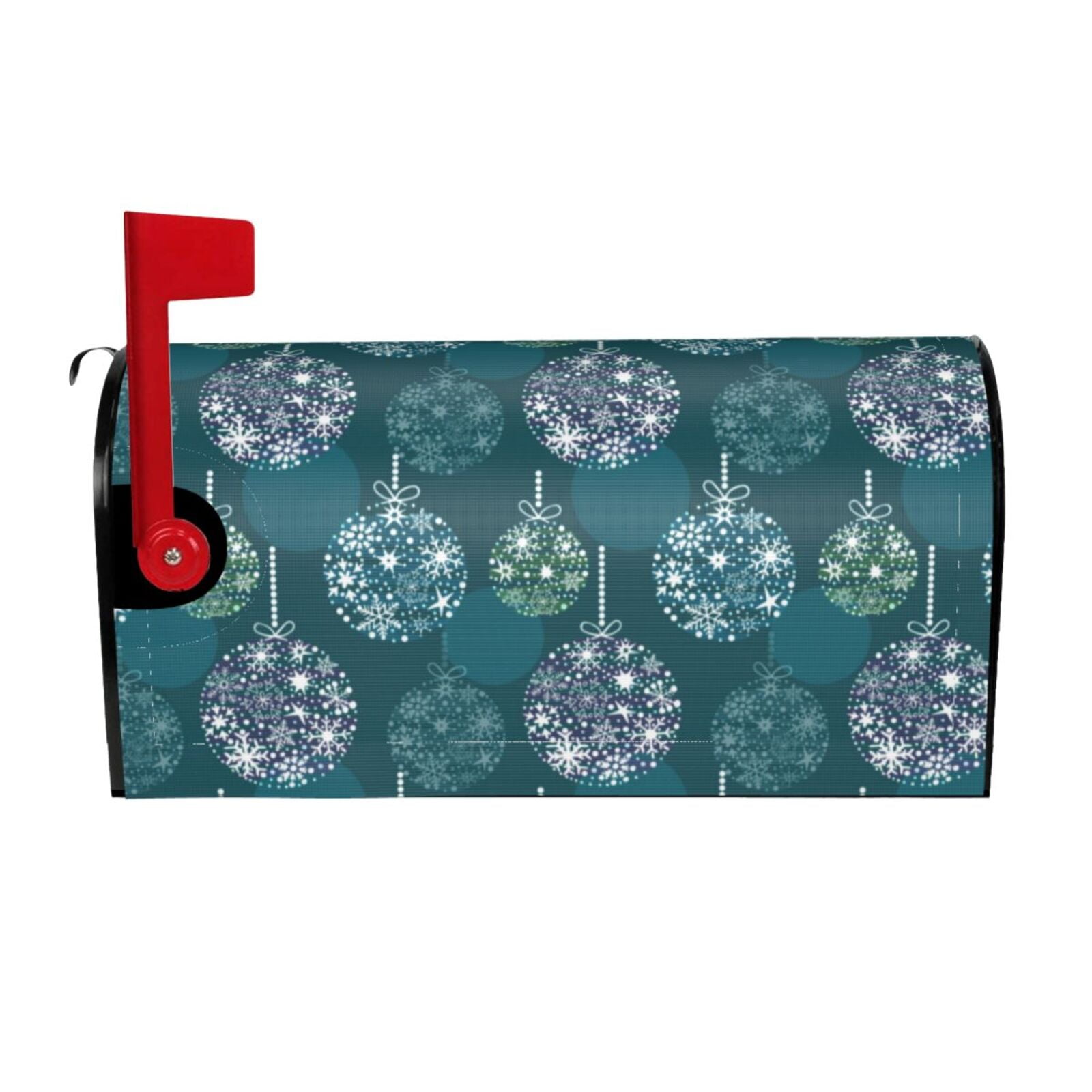 Daiia whiter Snowflake balloons Mailbox Cover , Magnetic Welcome ...