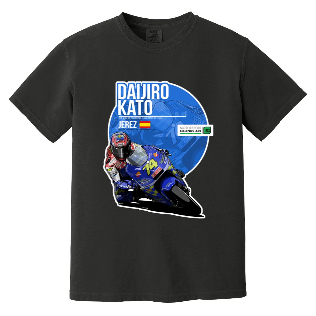 Daijiro Kato MotoGP Comfort Color T-shirt for Racing Fans and Track ...