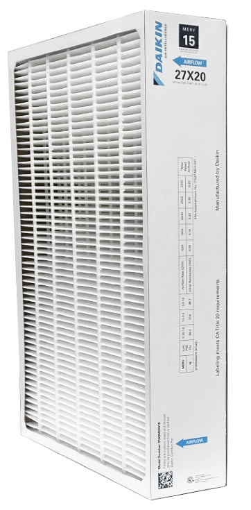Daikin 0160M00018 - 20" x 27" x 5" Pleated MERV 15 Replacement Filter ...