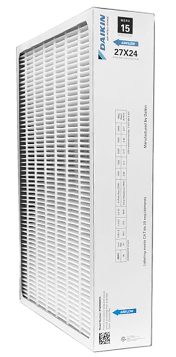 Daikin 0160M00019 - 24" x 27" x 5" Pleated MERV 15 Replacement Filter ...