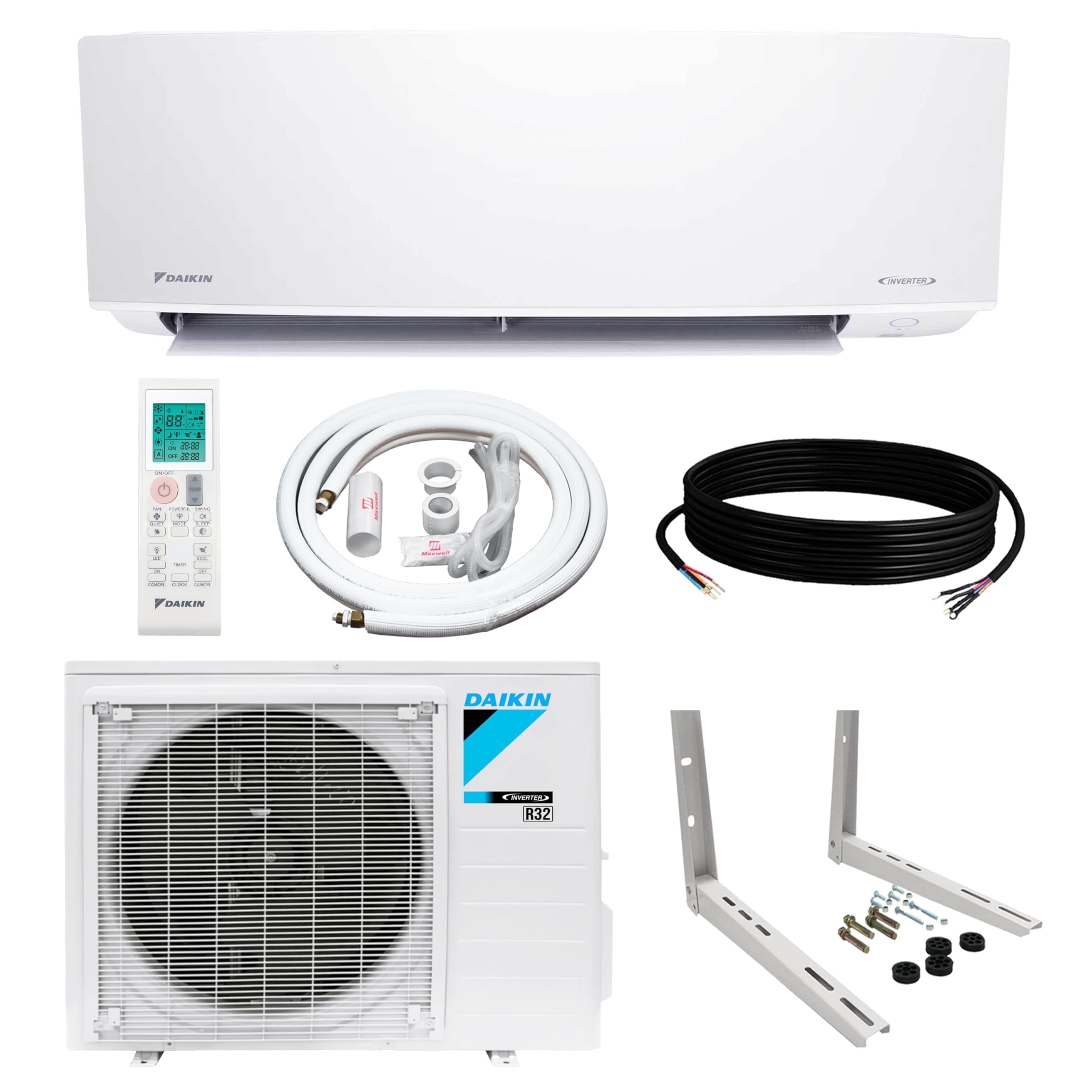 Daikin 12000 BTU 18 SEER2 Entra Series Ductless Mini-Split Air Conditioner - R32 - Walmart.com