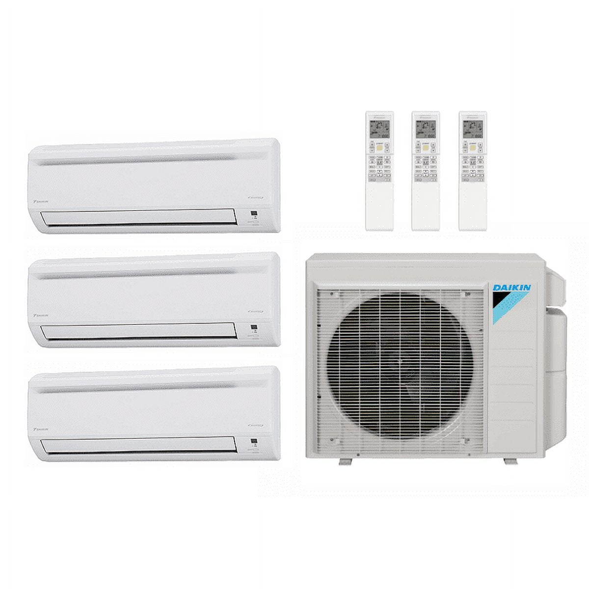 Daikin 36,000 Btu 17.7 SEER2 R-32 3-Zone Ductless Mini Split System ...