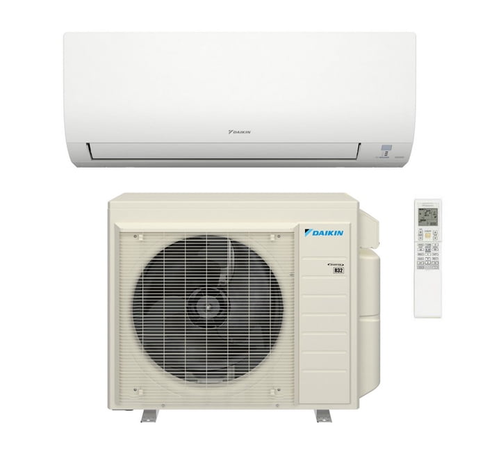 Daikin Aurora 18,000 Btu 21 SEER2 R-32 Ductless Hyper Heat Mini Split ...