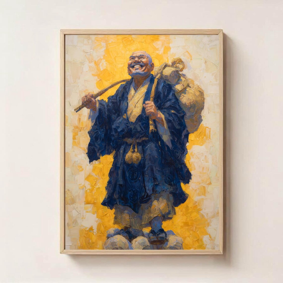 Daikokuten God of Wealth Prosperity Japanese Lucky God Art, Unframed ...