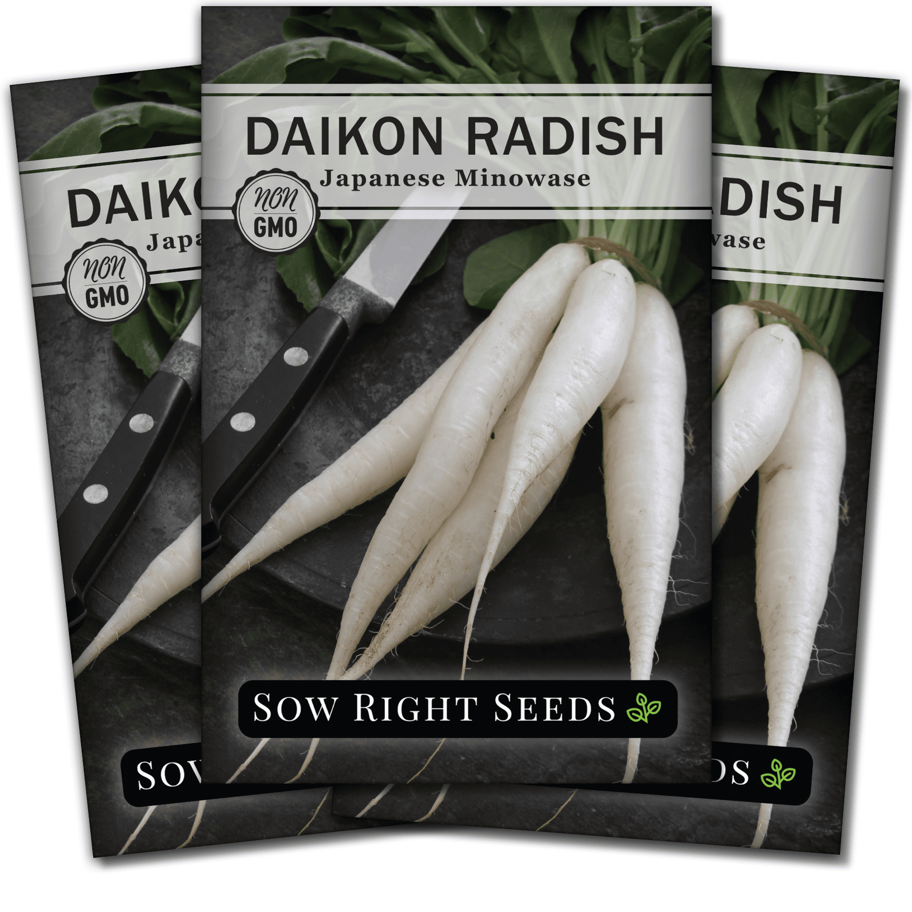 Daikon Minowase Japanese Radish Seeds - Non GMO Heirloom Varieties for ...
