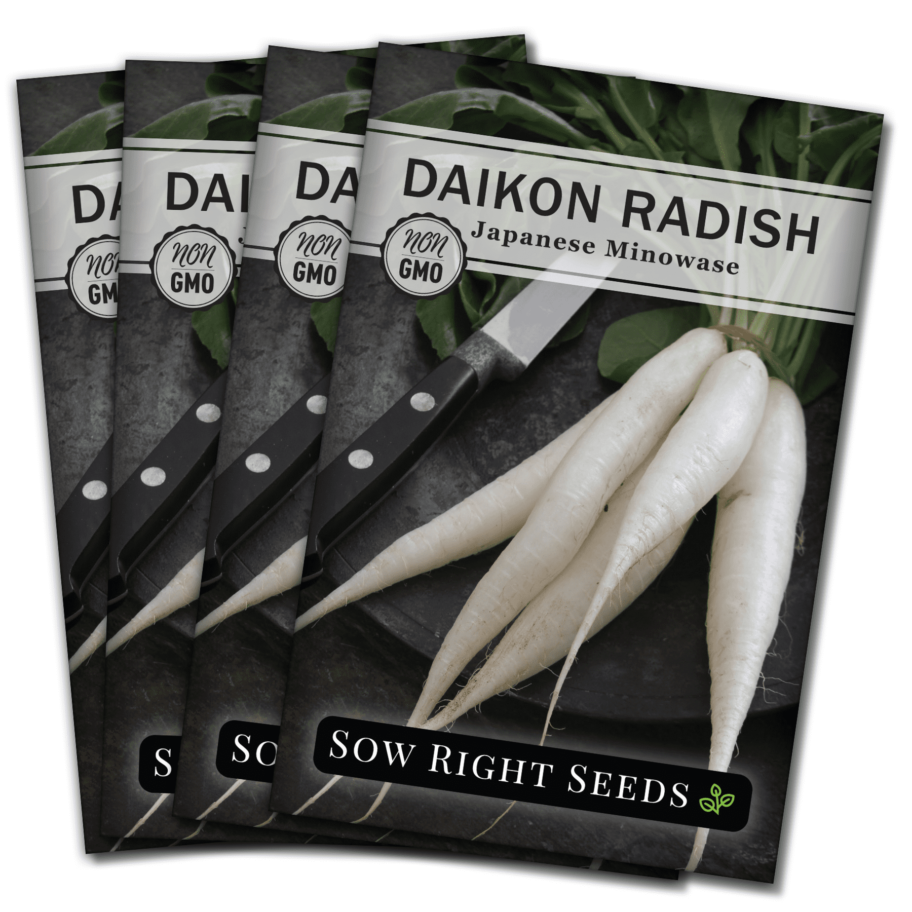 Daikon Minowase Japanese Radish Seeds - Non GMO Heirloom Varieties for ...