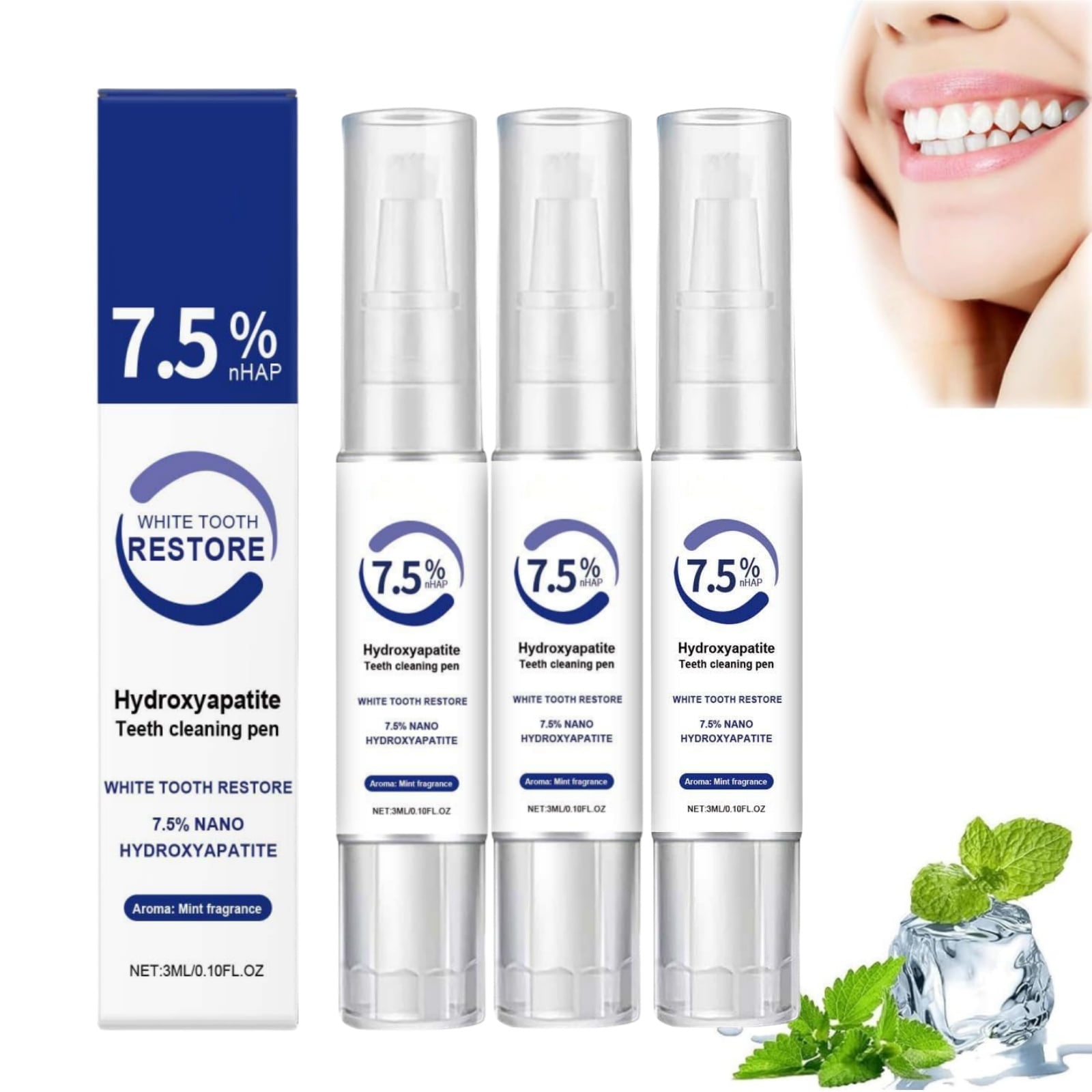 Dailin Hydroxyapatite Teeth Cleaning Pen 7.5% Nano Hydroxyapatite ...