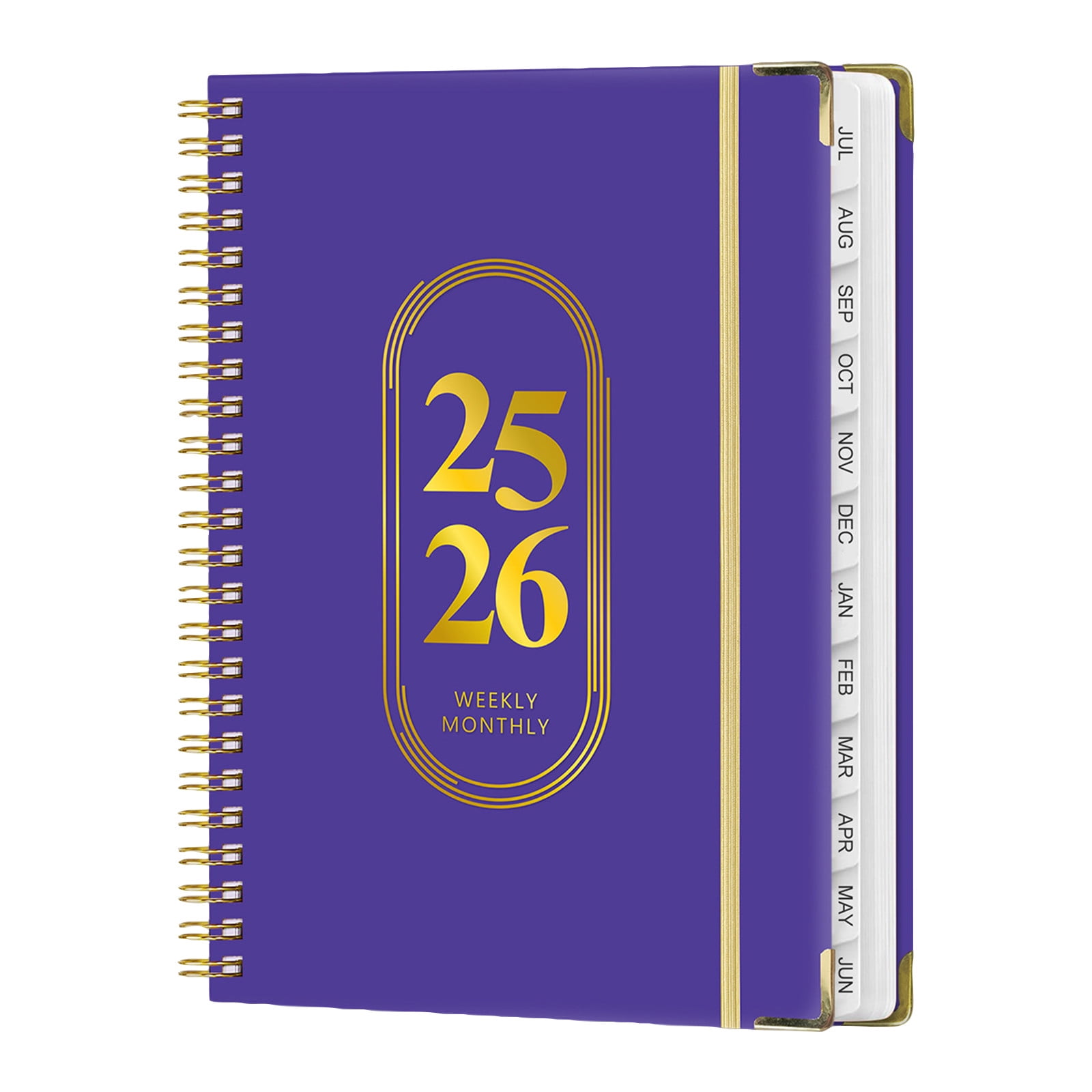 Daily Academic Planner,Hardcover Spiral Bound Calendar Book with ...