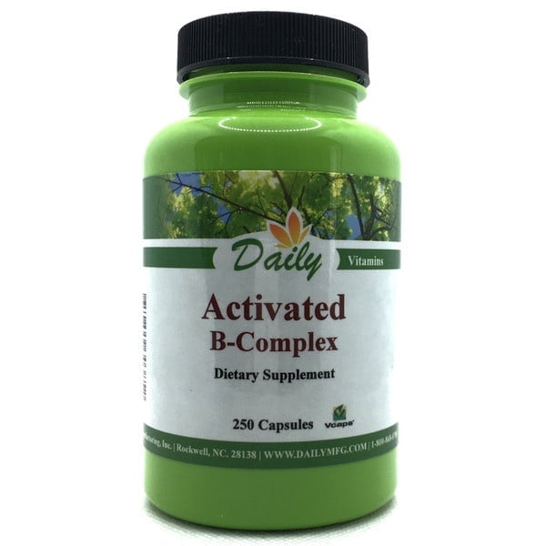 Daily Activated B-Complex Supplement, Active Forms of B-Vitamins ...