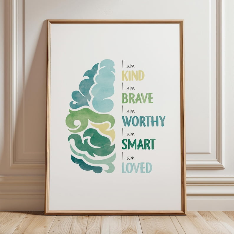 Daily Affirmations, School Counselor, Therapy Office Decor, Classroom ...