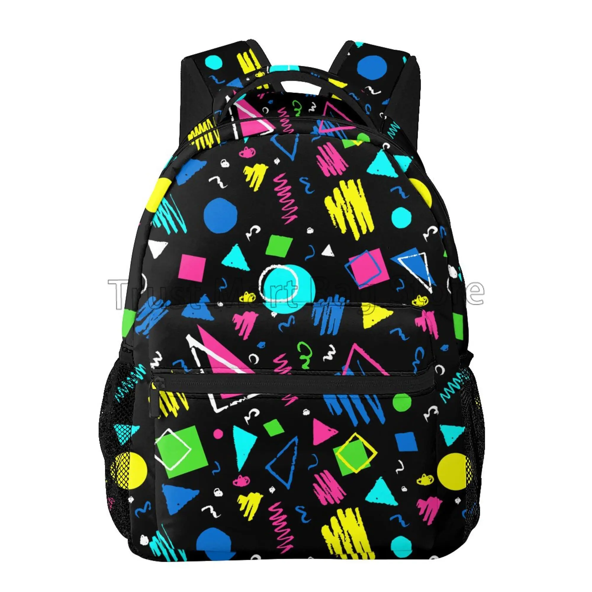 Daily Backpack Funny Retro 80s 90s Icons Backpacks Travel Laptop ...