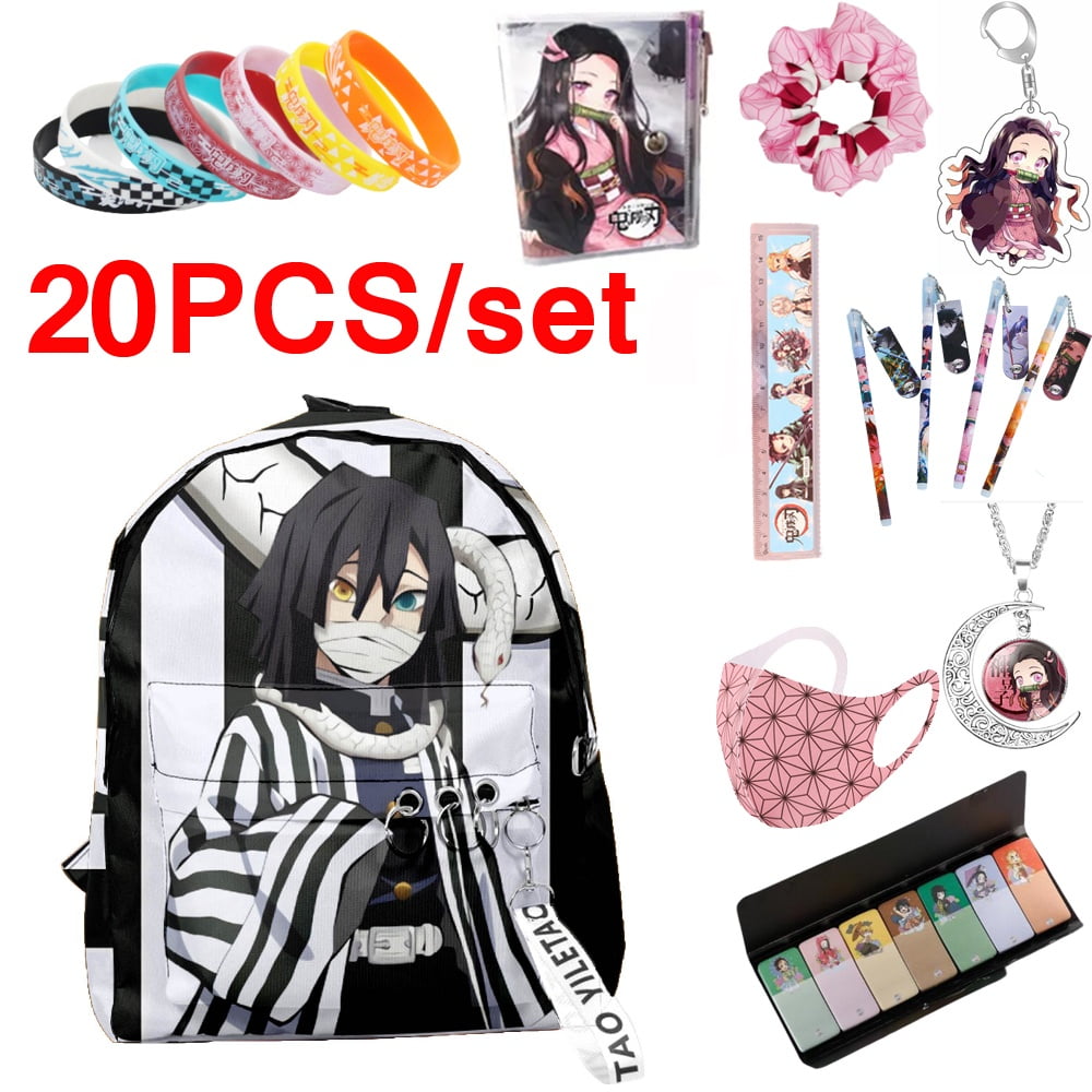 Daily Backpack Travel Demon Slayer Backpacks Set Novelty Anime Backpack ...
