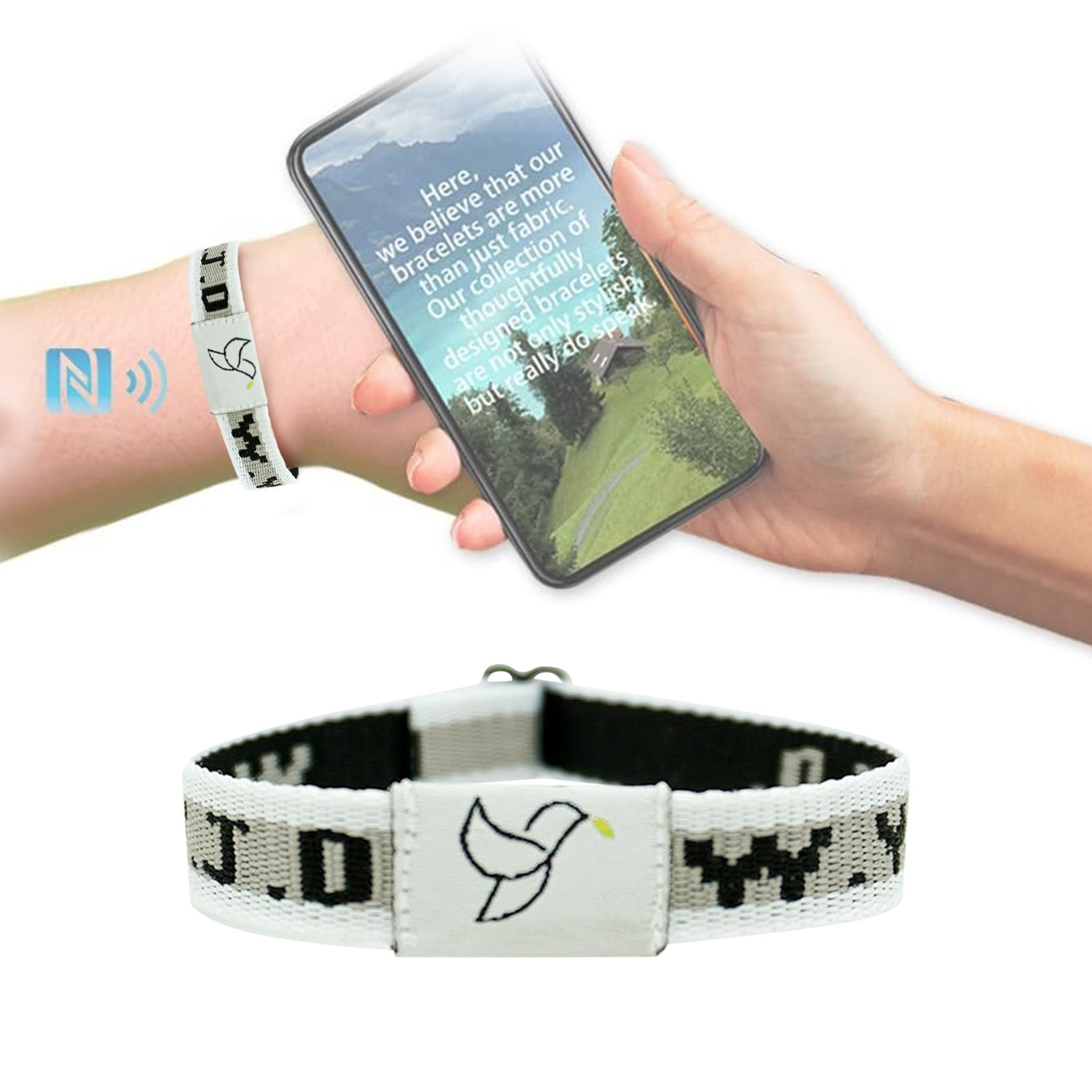 Daily Bible Verse Bracelet, NFC Bracelet, Wearable Bible Bracelet ...