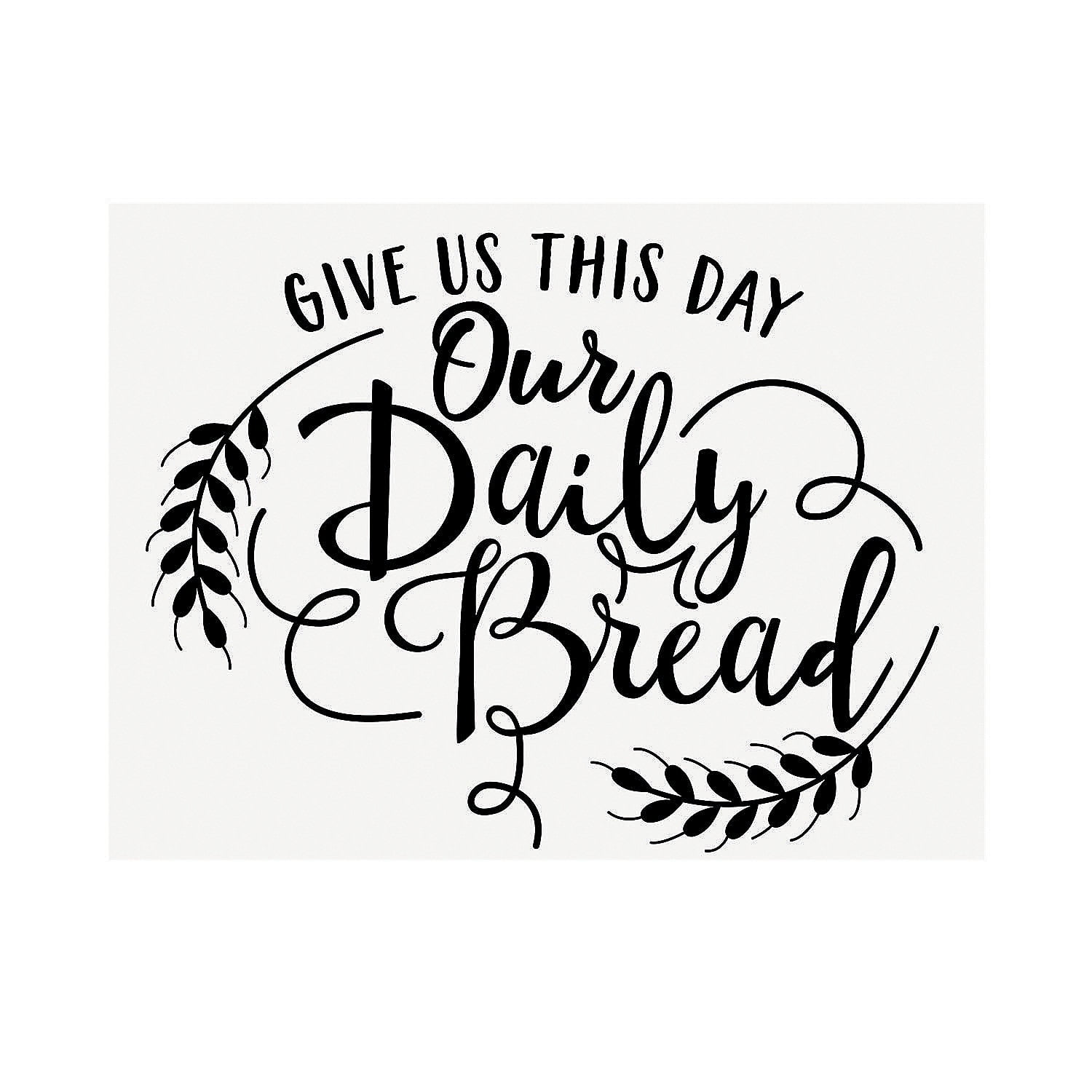 Daily Bread Vinyl Wall Clings - Party Decor - 1 Piece - Walmart.com