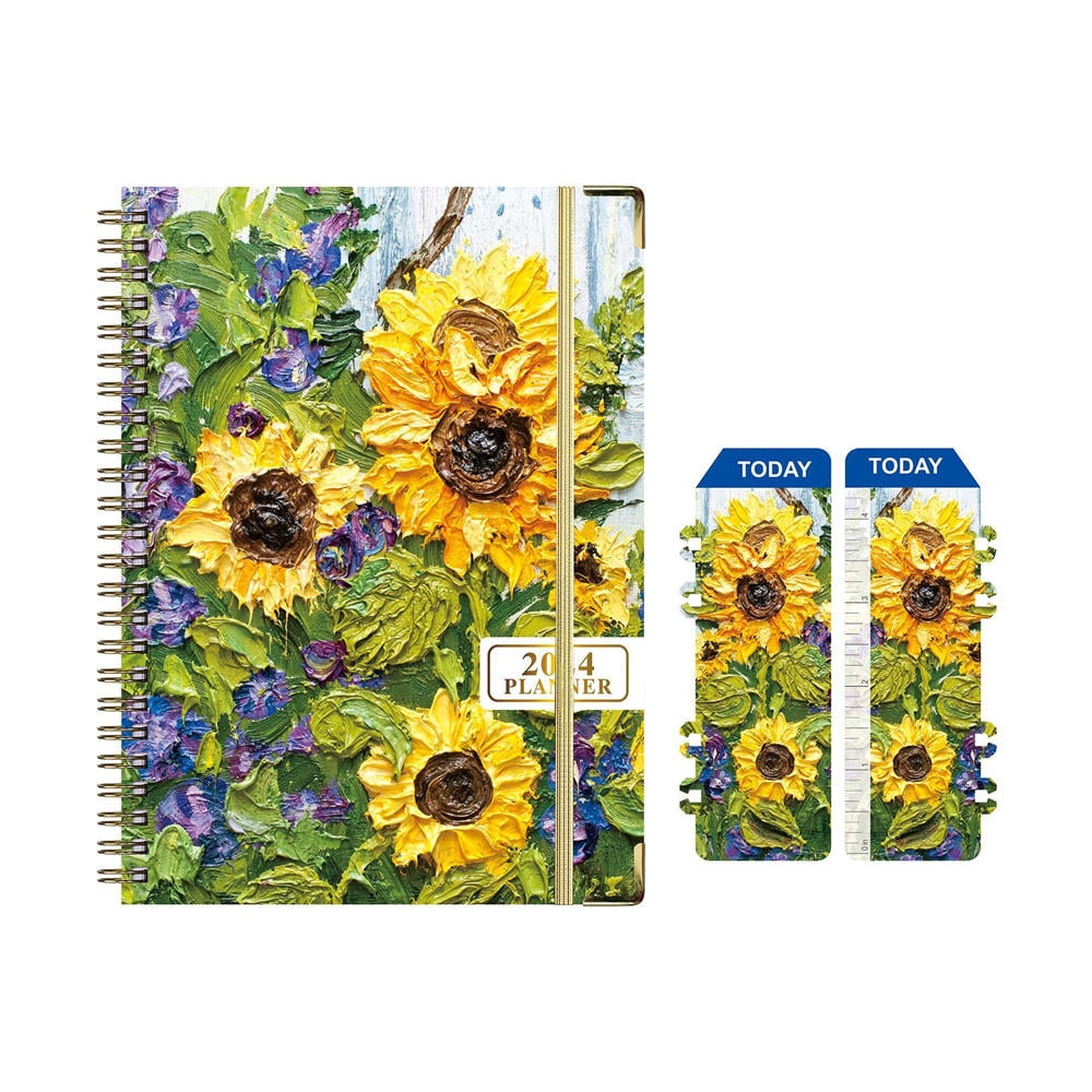 Daily Calendar Planner Notebook 2024 Weekly Monthly Office Agenda ...