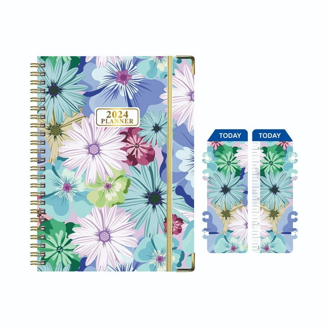 Daily Calendar Planner Notebook 2024 Weekly Monthly Office Agenda ...