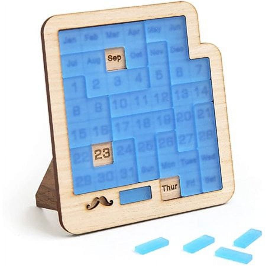 Daily Calendar Puzzle, One Day One Puzzle Calendar Puzzle Wooden ...