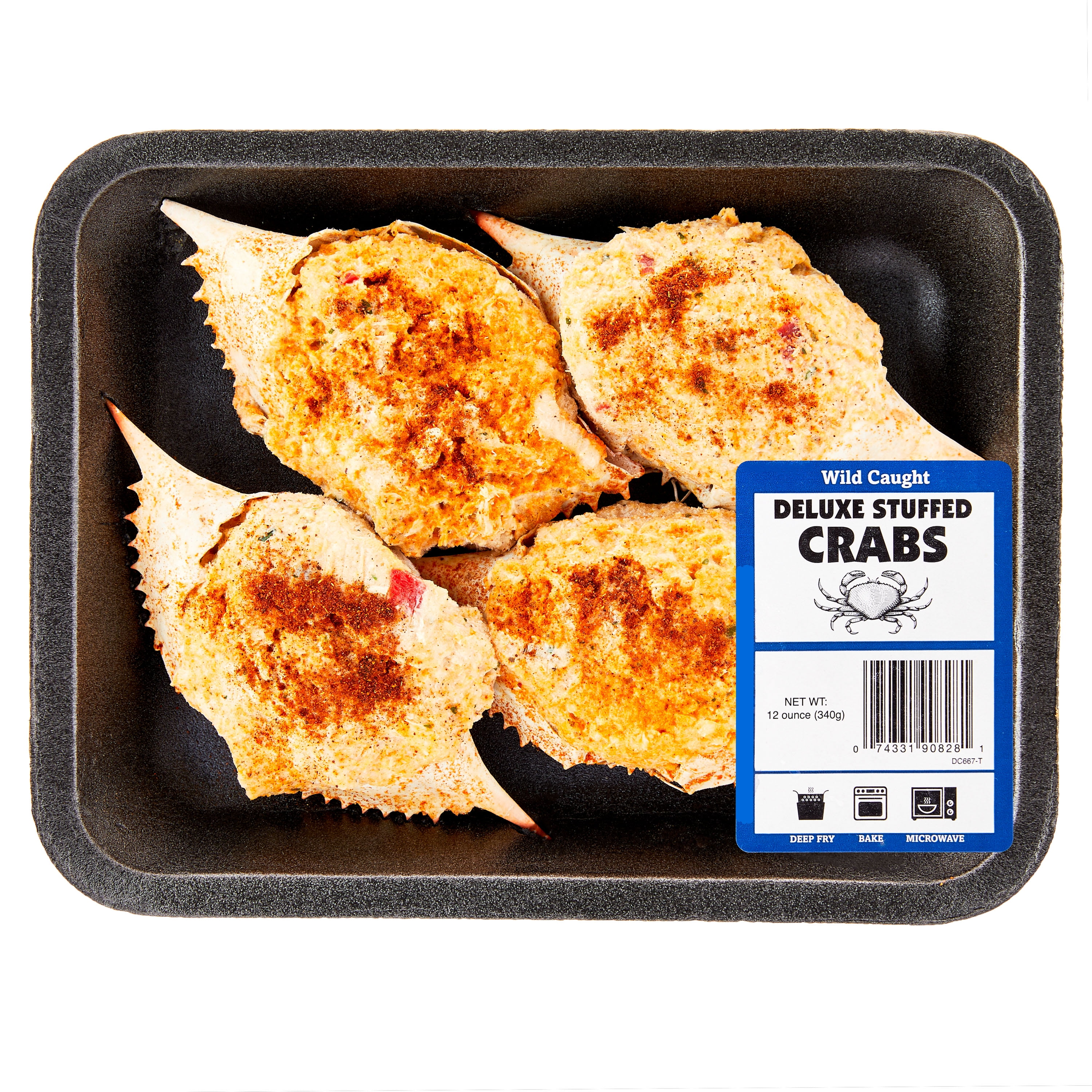 Daily Catch, Seafood Stuffed Crabs - 4 x 3oz, Fresh Seafood (Contains ...