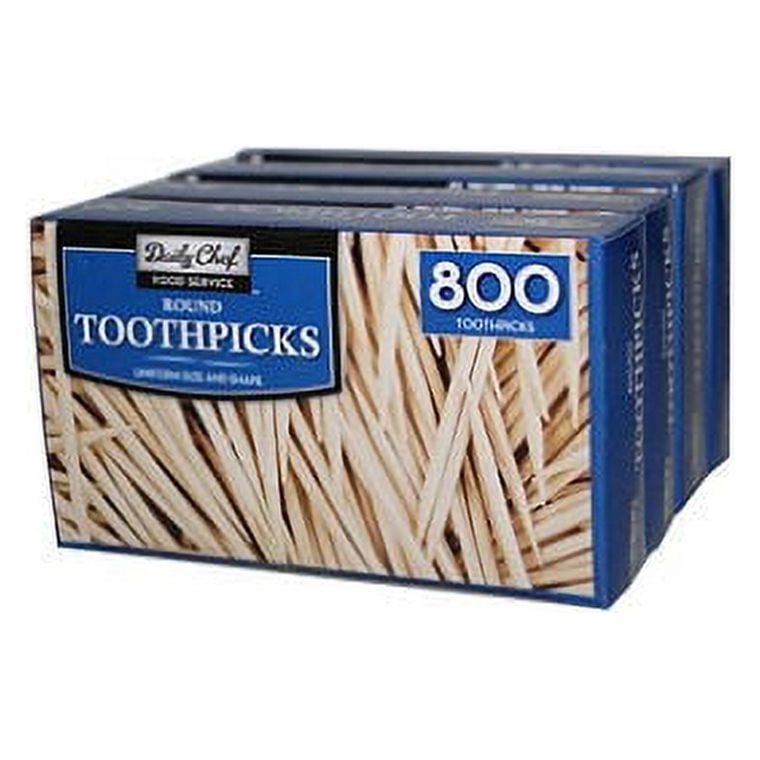 Daily Chef Round Toothpicks, 800 Pc - Walmart.com