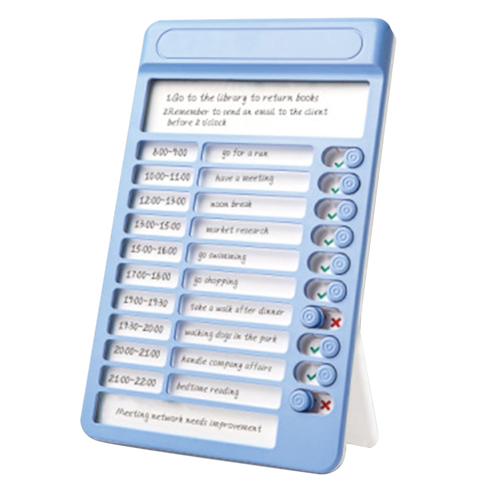 Daily Chore Chart for Adults, Portable To Do List Checklist Memo Board ...