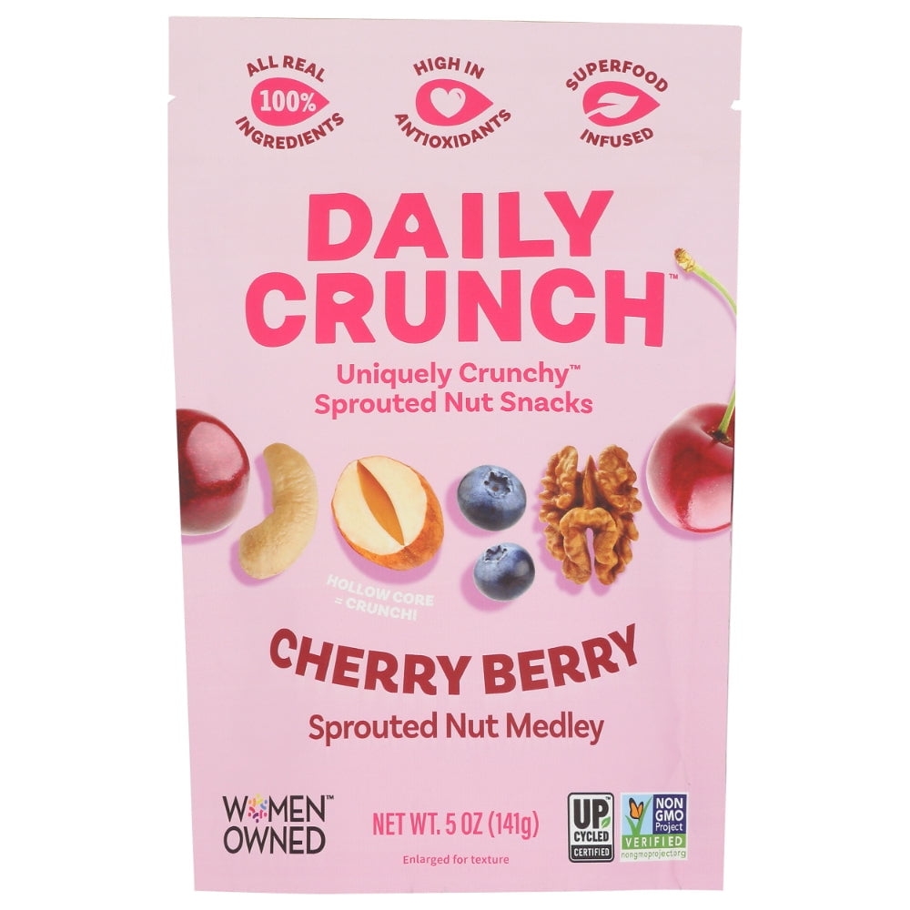 Daily Crunch 369444 5 oz Cherry Berry Sprouted Nut Medley - Pack of 6 ...
