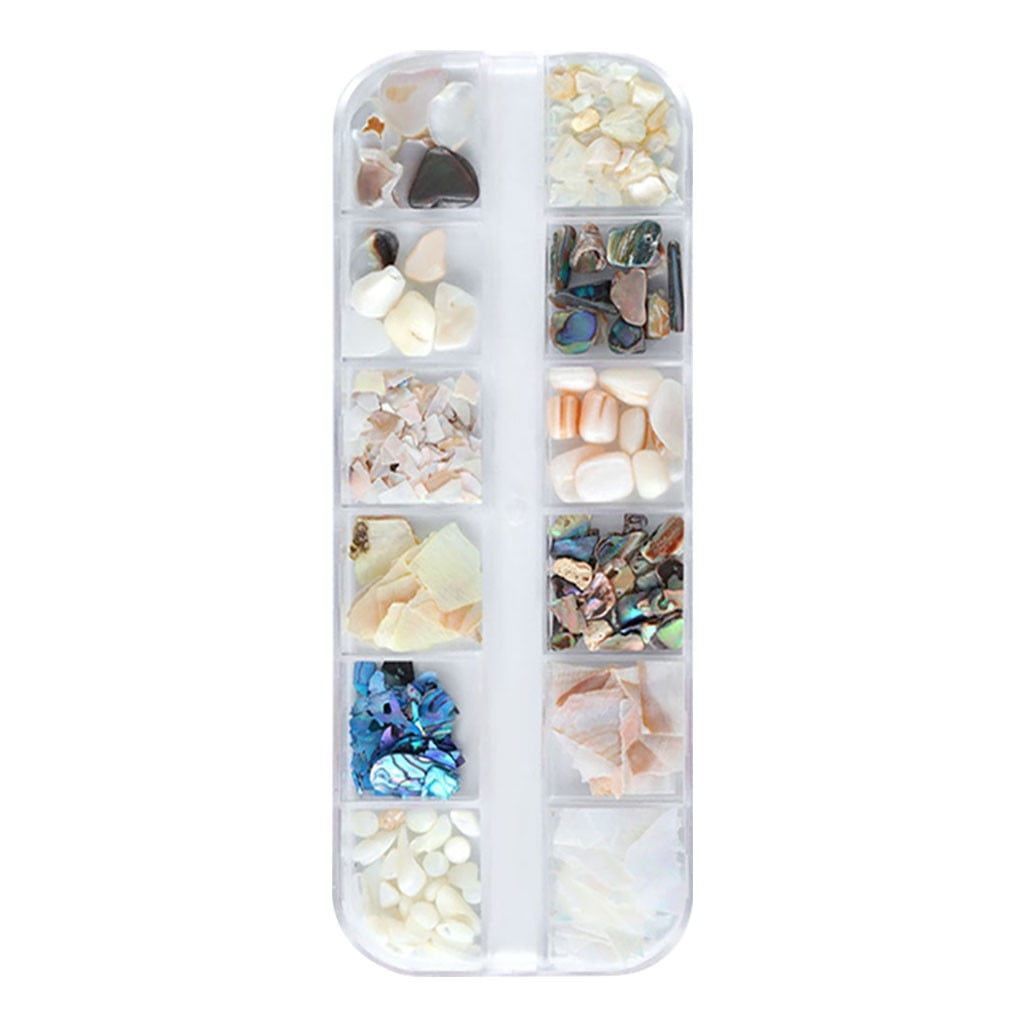 Daily Deals！ 3D Nail Art Crushed Sea Shell Irregular Iridescent Natural ...