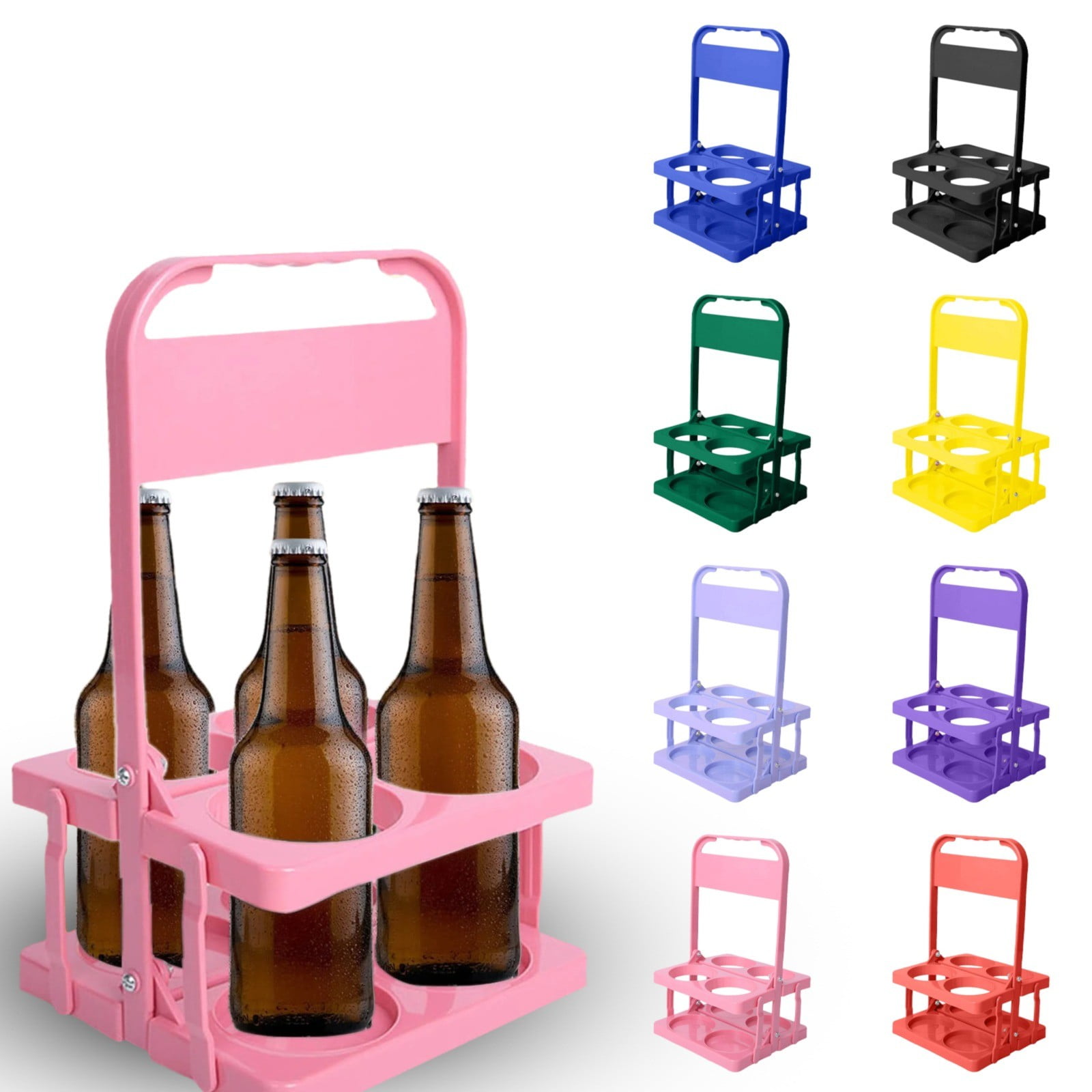 Daily Deals! Aminojy Reusable Beverage Carrier 4-Cup Holder, Portable ...