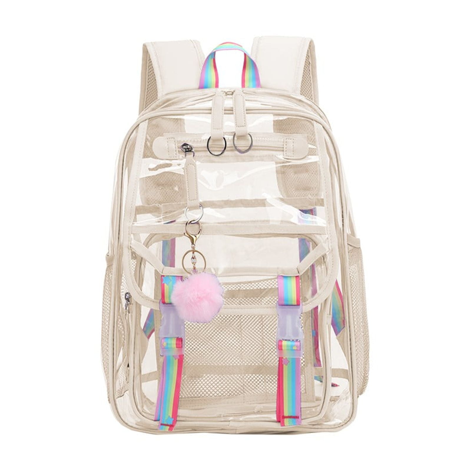 Daily Deals Clearance Clear Backpack, Heavy Duty Transparent Bookbag ...